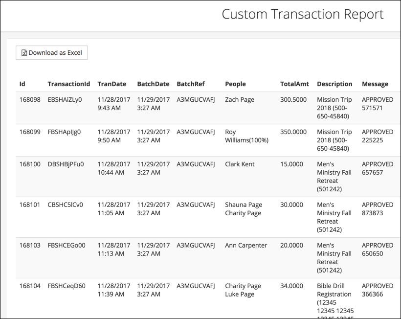 Touchpoint Software Documentation Custom Transaction Report Using Batch Dates 